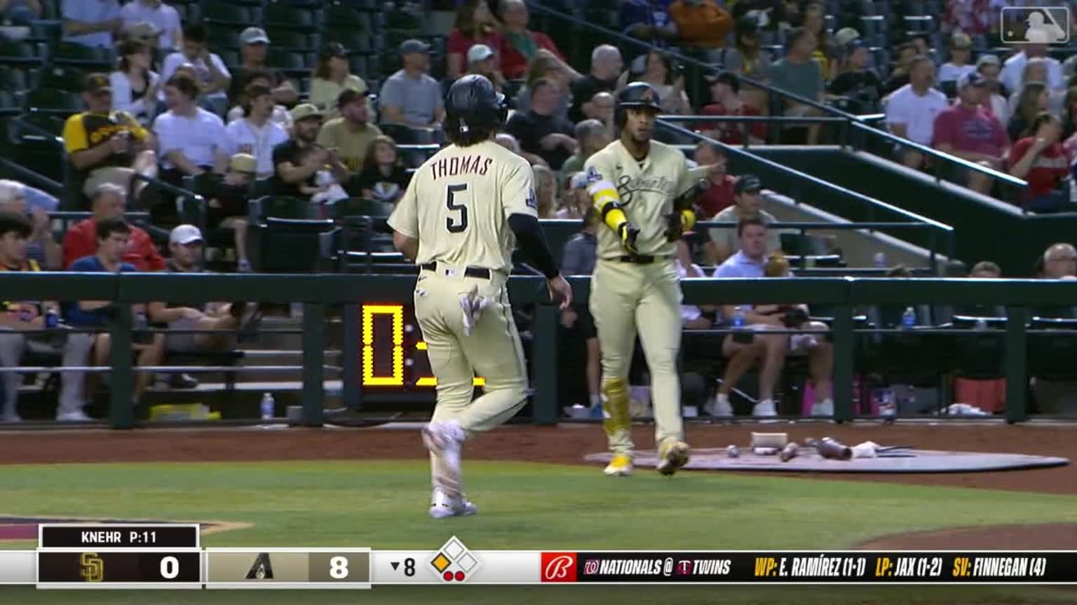 Rojas hits an RBI groundout to put D-backs up 8-0 | 04/21/2023 | MLB.com