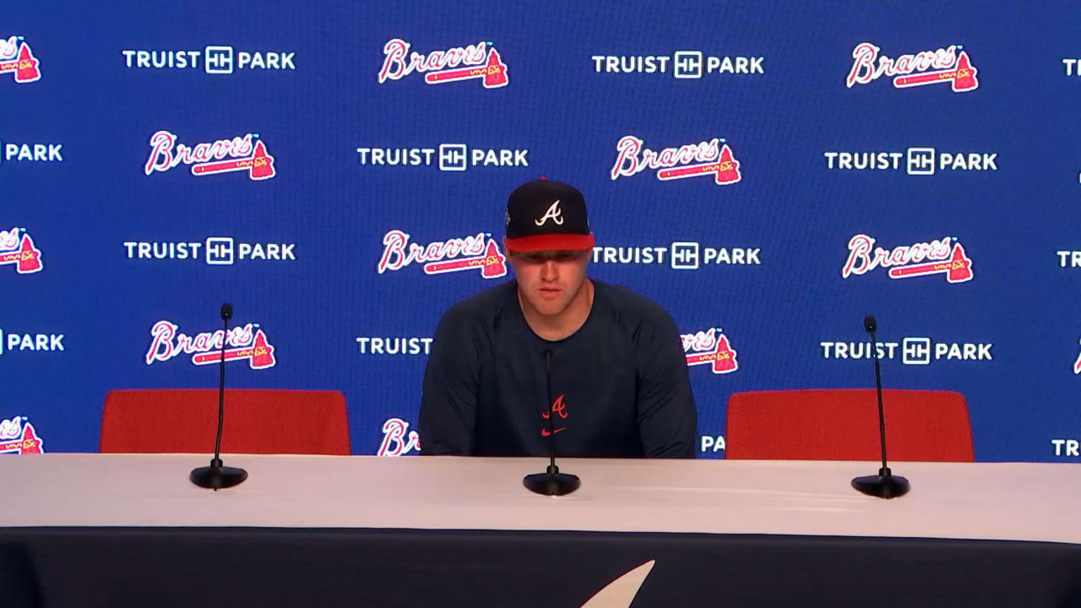 Bryce Elder breaks down his pitching in win | 04/23/2025 | Atlanta Braves