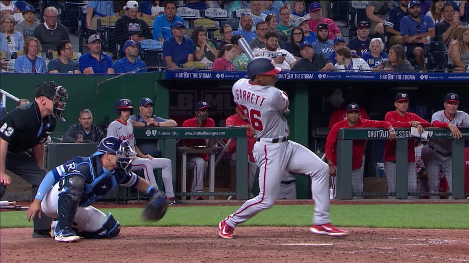 Stone Garrett smacks an RBI single to center field | 05/26/2023 ...