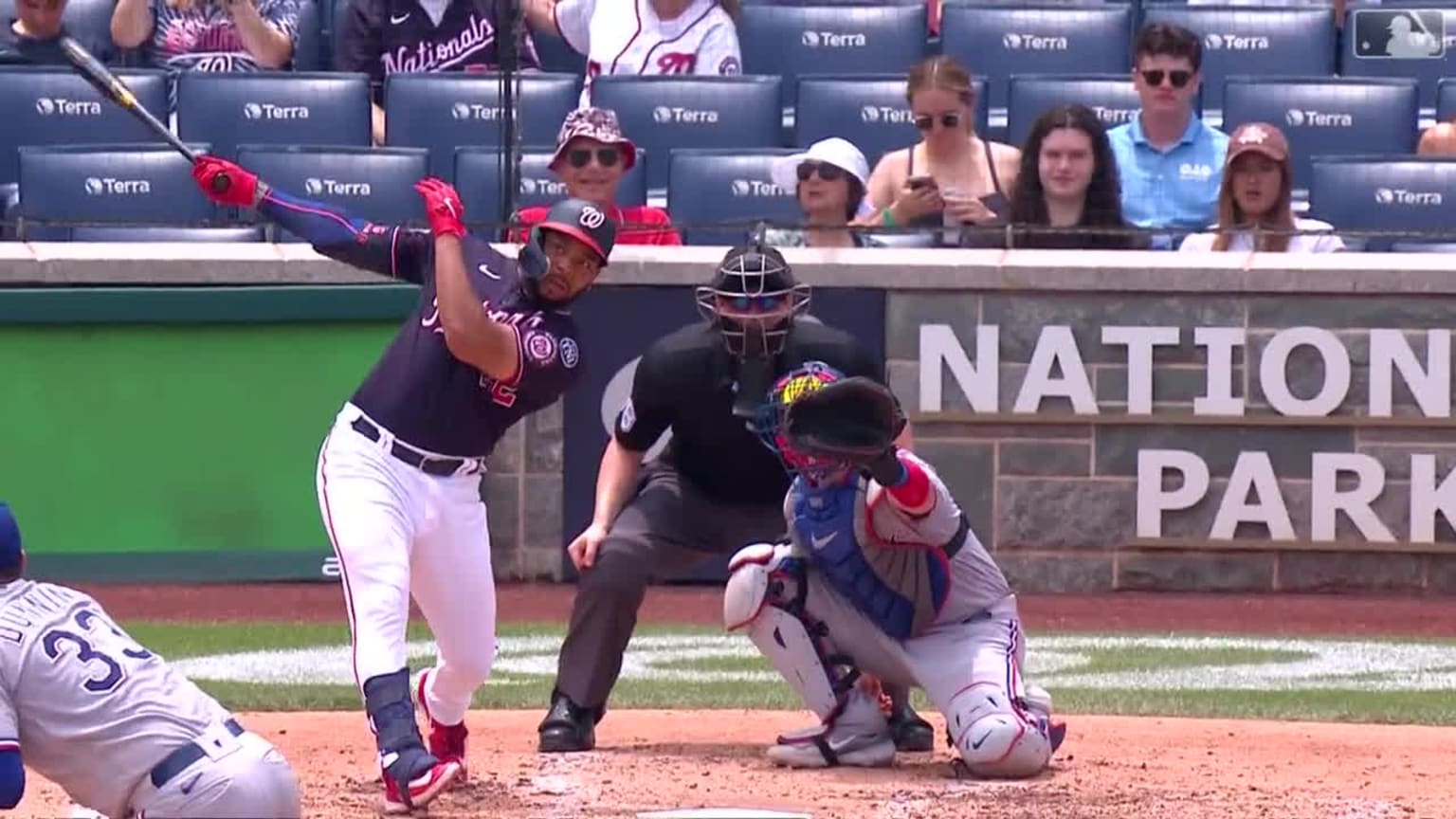 Dominic Smith clubs a solo home run to center | 07/09/2023 | Washington ...