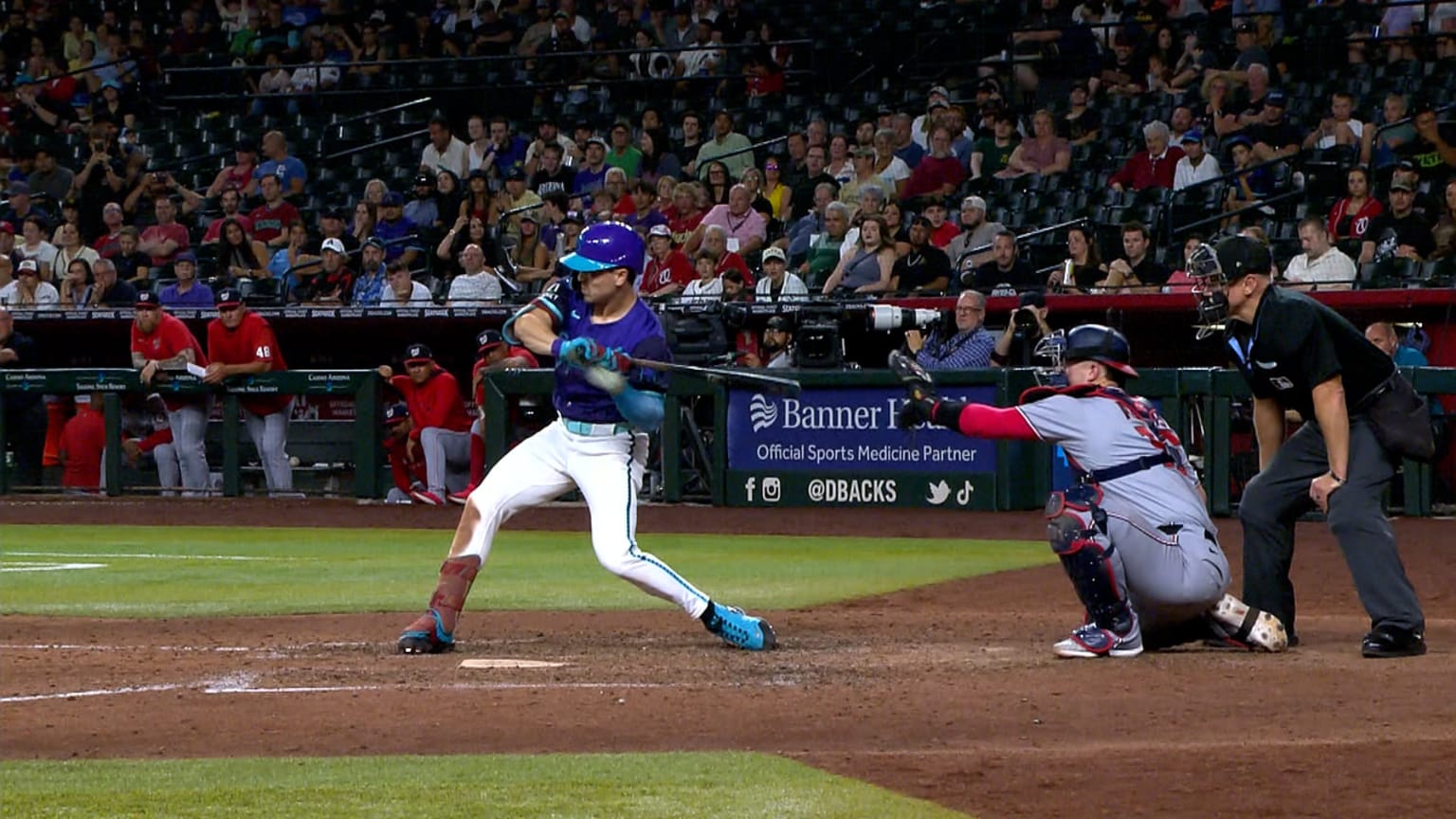 Corbin Carroll is hit by the pitch after a review | 05/30/2025 | MLB.com