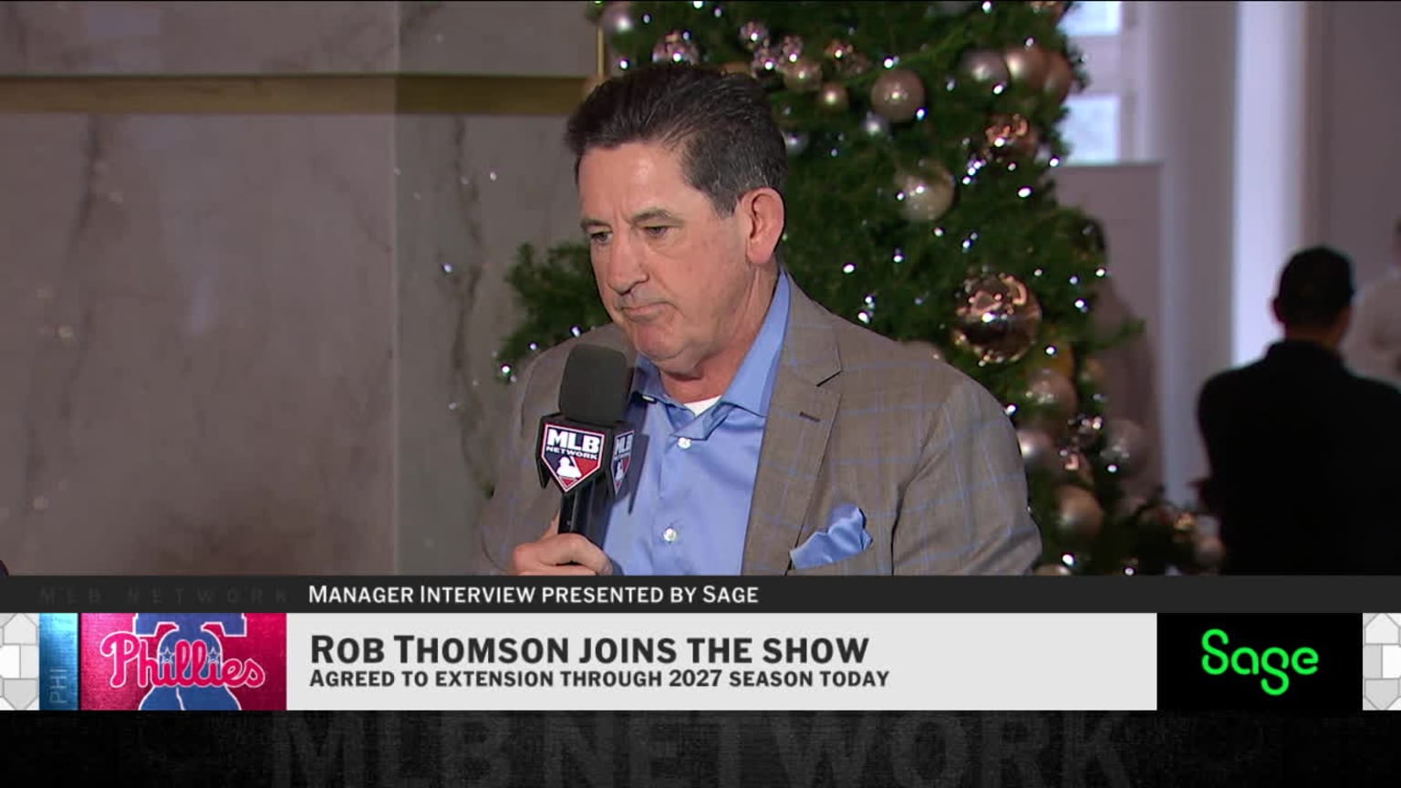 Rob Thomson on extension with Phillies, rotation | 12/09/2025 ...