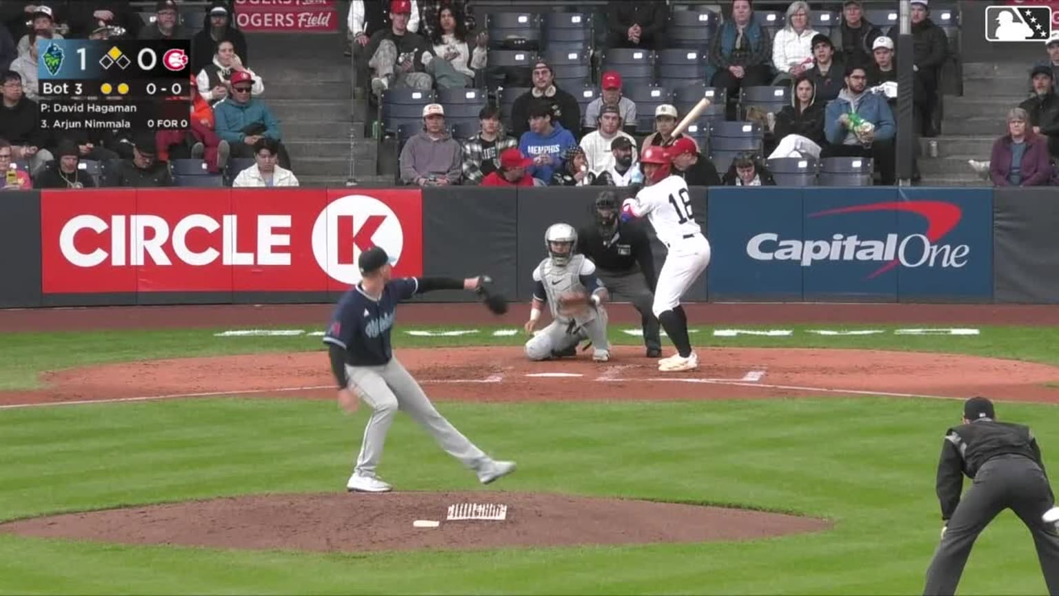 Arjun Nimmala homers (4) on a fly ball to left center field. Carter ...