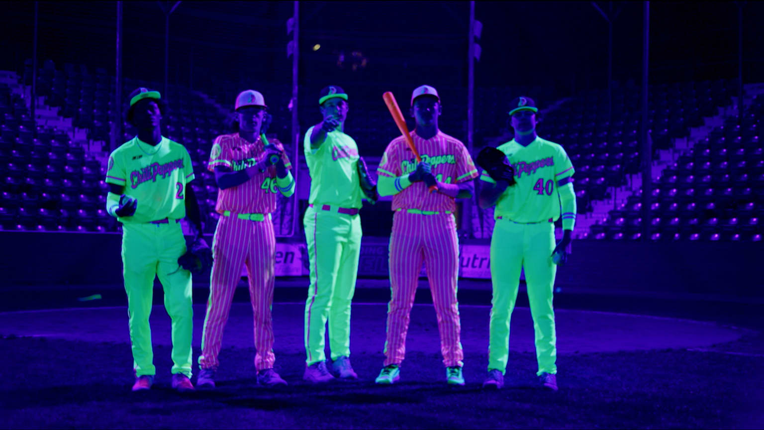 Chili Peppers baseball under neon lights | 05/26/2024 | MLB.com