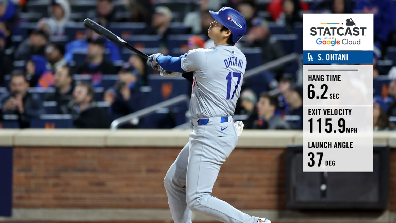 Shohei Ohtani's 115.9 mph home run in Game 3 of NLCS | 10/16/2024 | Los Angeles Dodgers