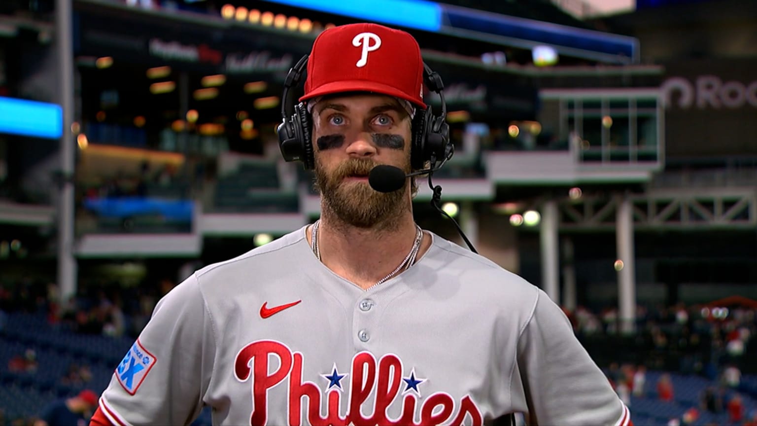 Bryce Harper on team's big offensive day, 7-1 win | 05/10/2025 ...