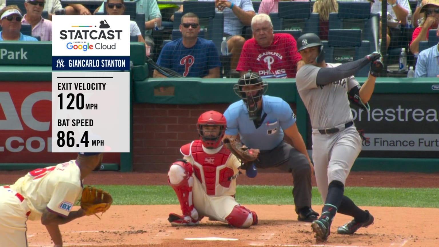 Giancarlo Stanton's 120 mph single | 31/07/2024 | Los Twins de Minnesota