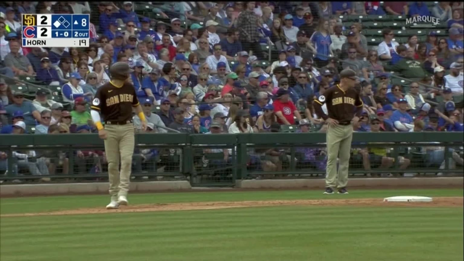 Brett Sullivan hits a game-tying triple in the 8th | 03/19/2023 | San ...