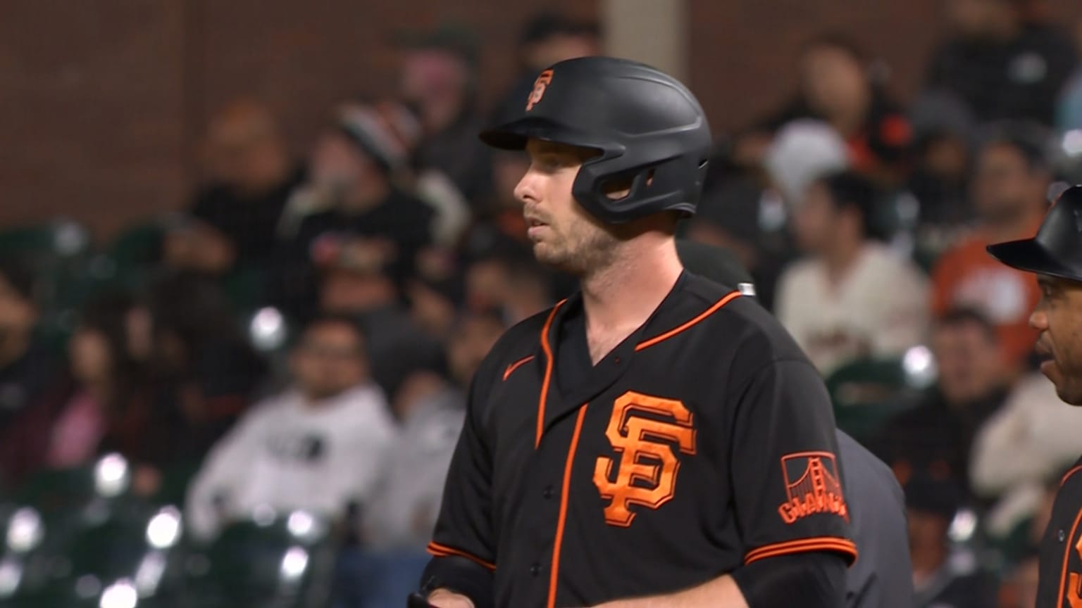 Austin Slater lines an RBI single to center field | 06/03/2023 | San ...