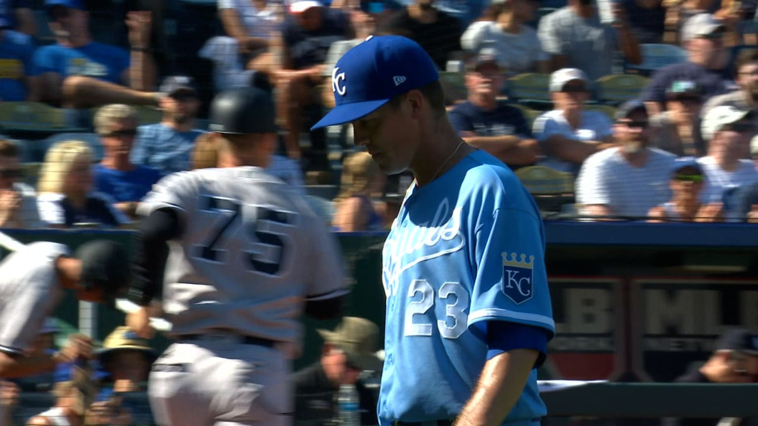 Zack Greinke strikes out Anthony Volpe swinging | 10/01/2023 | Kansas ...