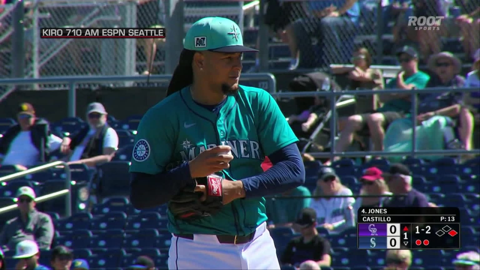 Luis Castillo K's Nolan Jones | 03/09/2025 | Seattle Mariners