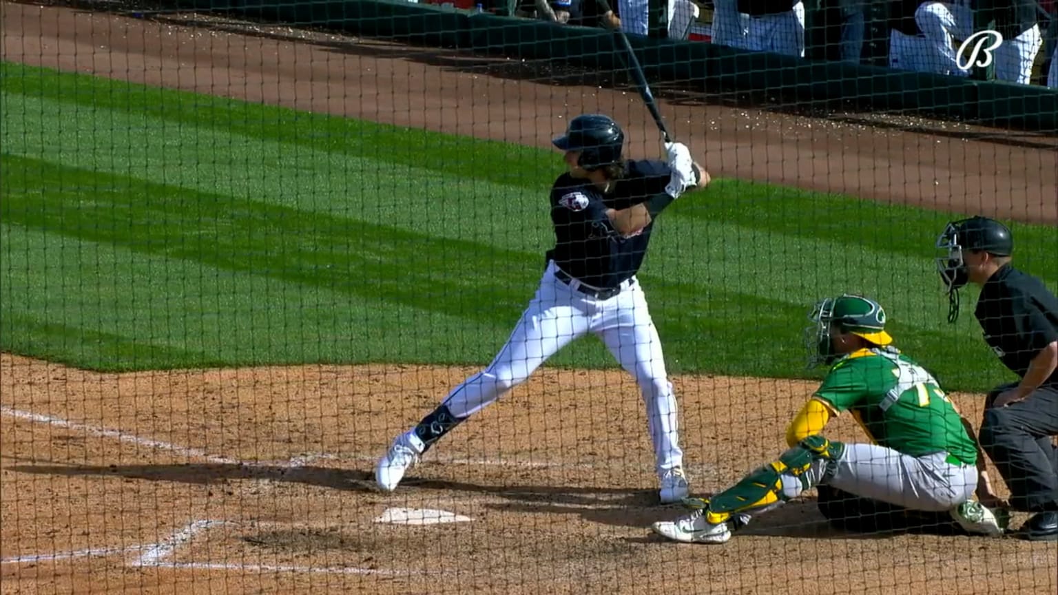 Chase DeLauter smashes his first spring homer | 02/27/2024 | Cleveland ...