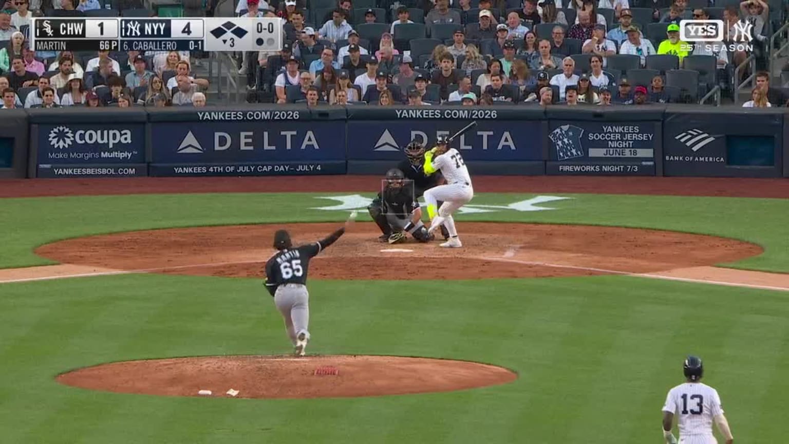 José Caballero's sacrifice fly | 06/16/2026 | New York Yankees