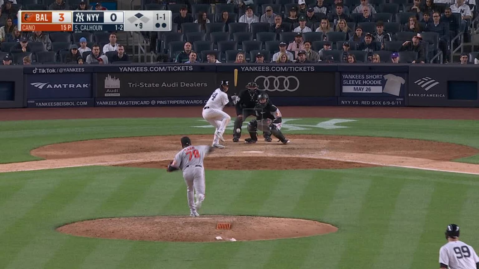 Calhoun doubles to center field in the 9th inning | 05/25/2023 | MLB.com