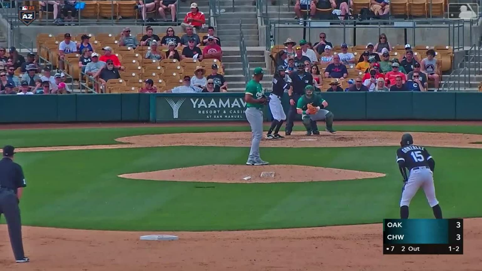 Billy Hamilton rolls an RBI single into the infield | 03/14/2023 ...