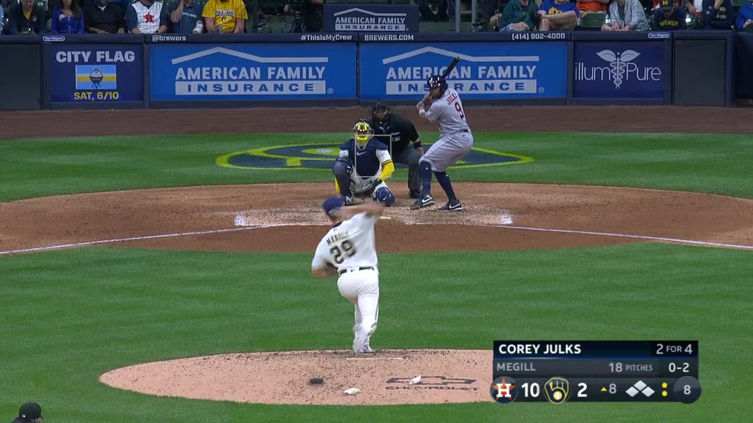 Corey Julks slices a two-run double to right field | 05/22/2023 ...