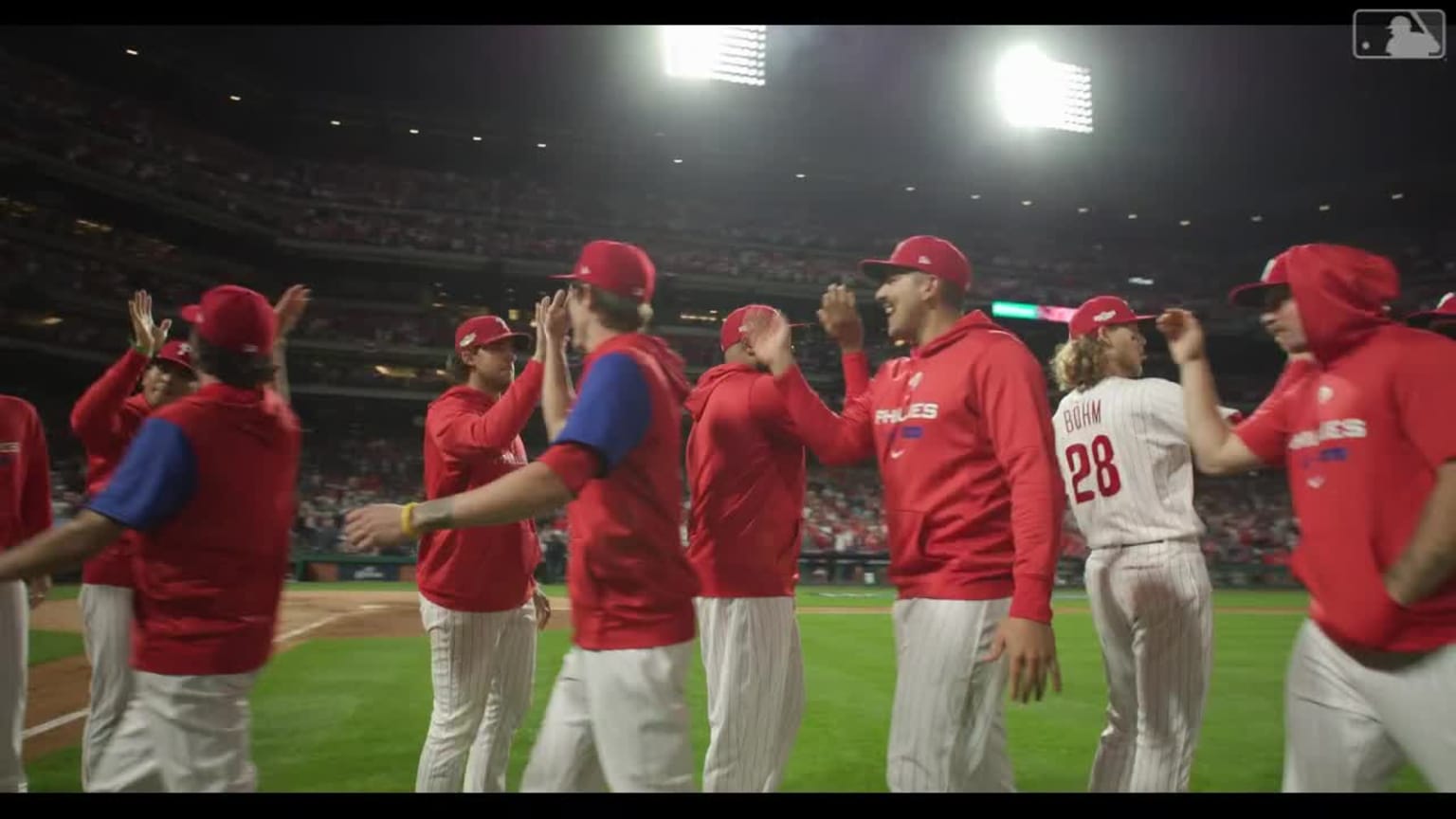 Phillies shake hands after Game 3 win ' Creator Cuts | 10/14/2022 | MLB.com