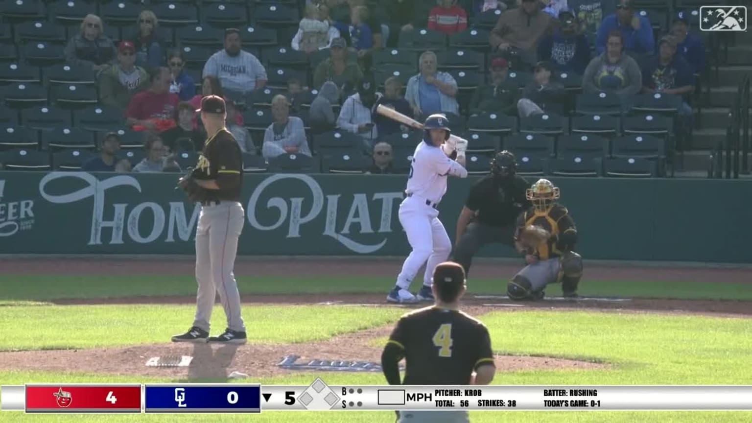 Austin Krob strikes out the side in the 5th | 26/08/2023 | Los Padres ...