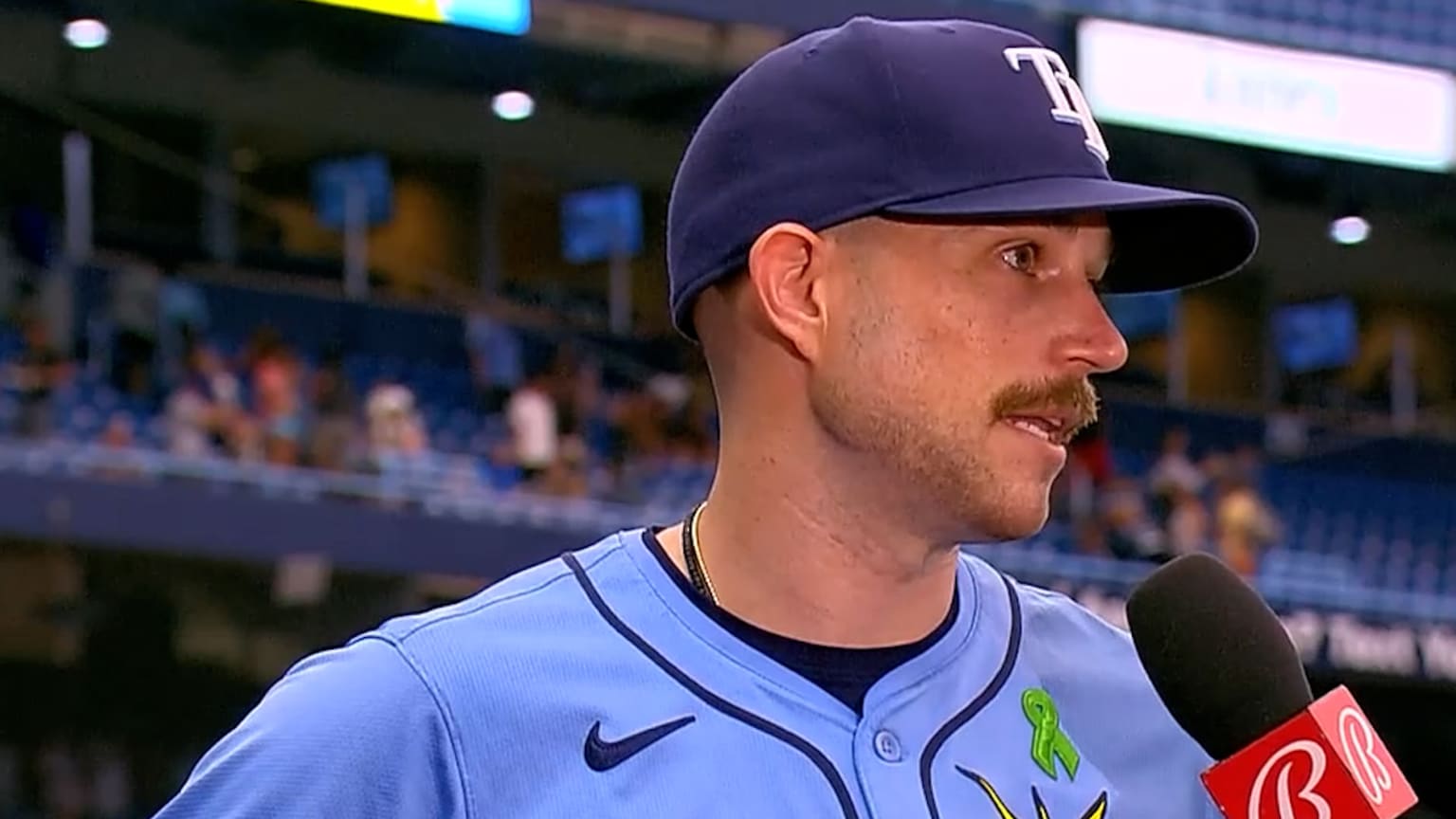 Brandon Lowe on his bases-clearing triple and more | 05/26/2024 | MLB.com