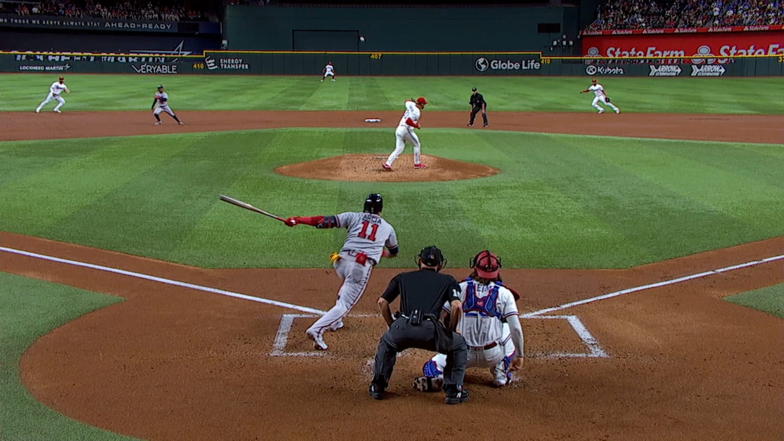Orlando Arcia knocks an RBI single to center field | 05/16/2023 ...