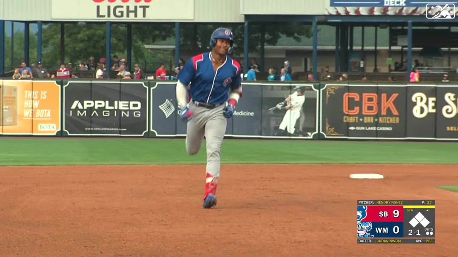 Jordan Nwogu belts three homers for South Bend | 08/26/2022 | Chicago Cubs