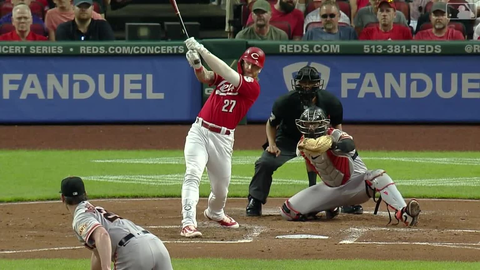 Jake Fraley blasts a two-run home run to right field | 07/18/2023 ...