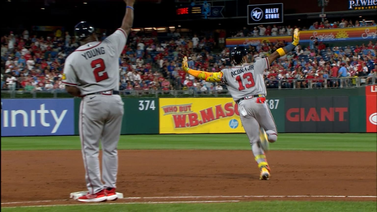Check out Ronald Acuña Jr.'s homer using Data Viz | 09/12/2023 ...