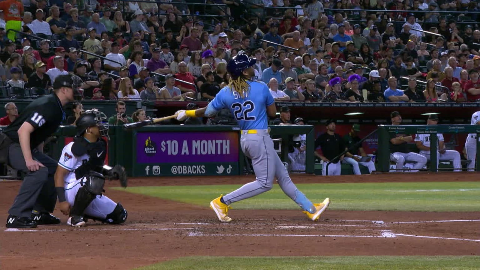 Jose Siri lifts a solo home run to left field | 06/27/2023 | Tampa Bay Rays