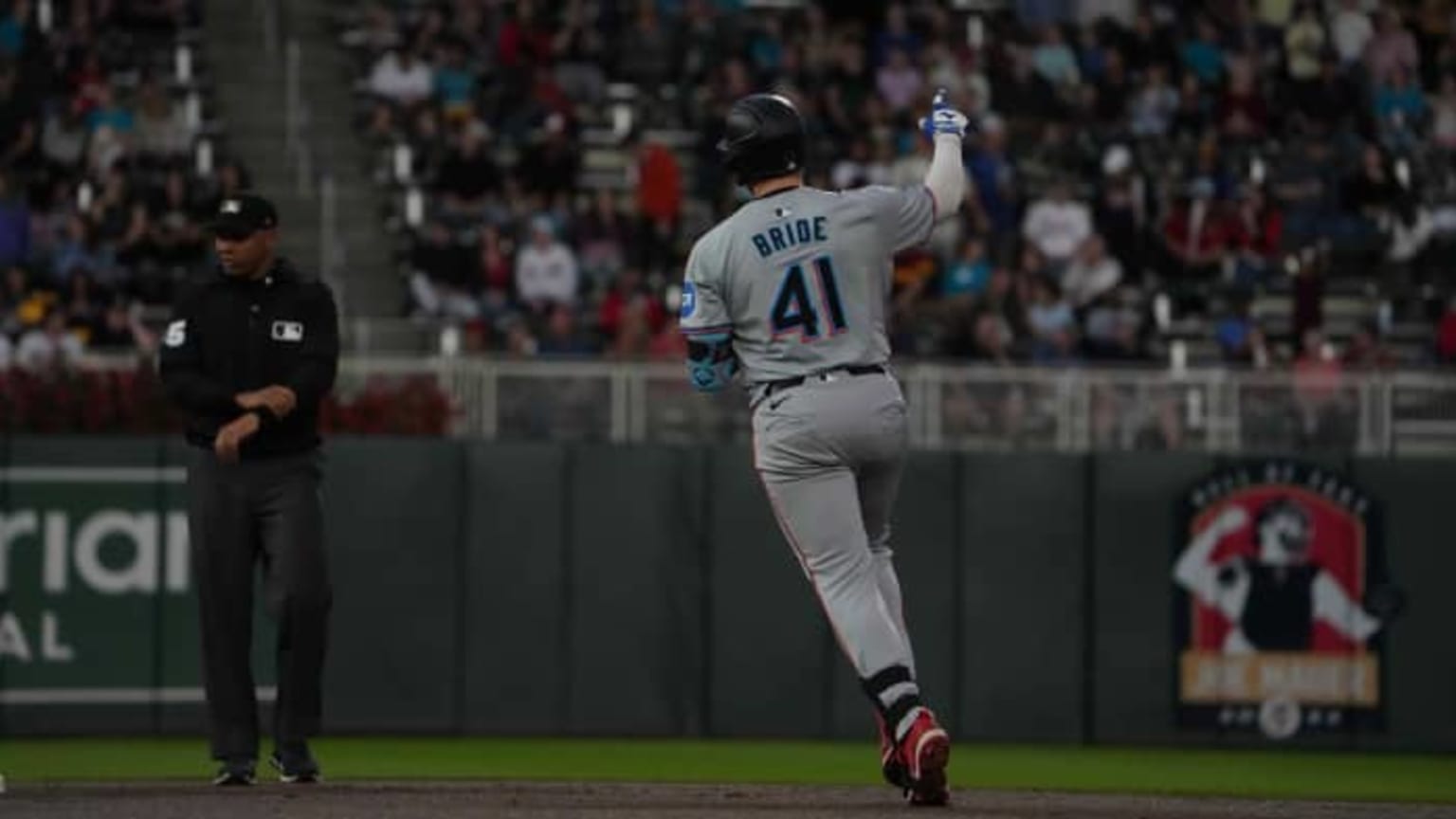 Jonah Bride pega HR solitario en la 2da | 24/09/2024 | Los Marlins de Miami