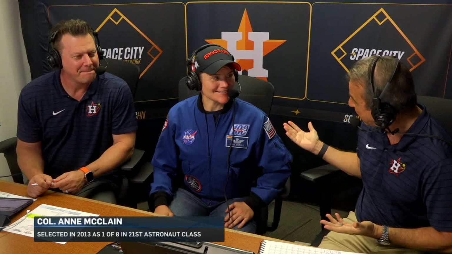 Anne McClain joins the Astros' broadcast | 06/03/2024 | Houston Astros