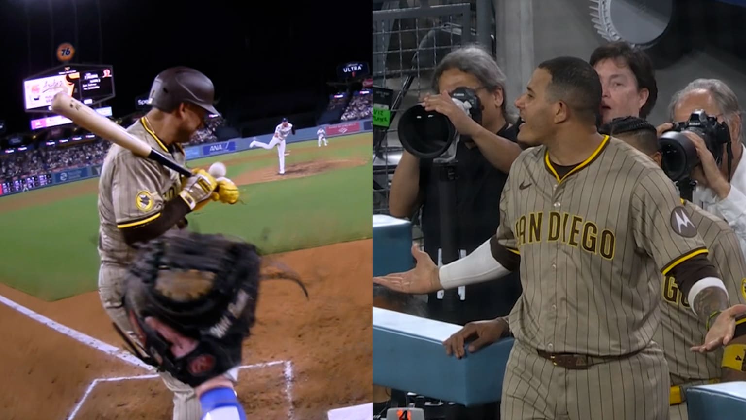 Machado animated after Iglesias hit by pitch in 7th | 06/17/2025 | San ...