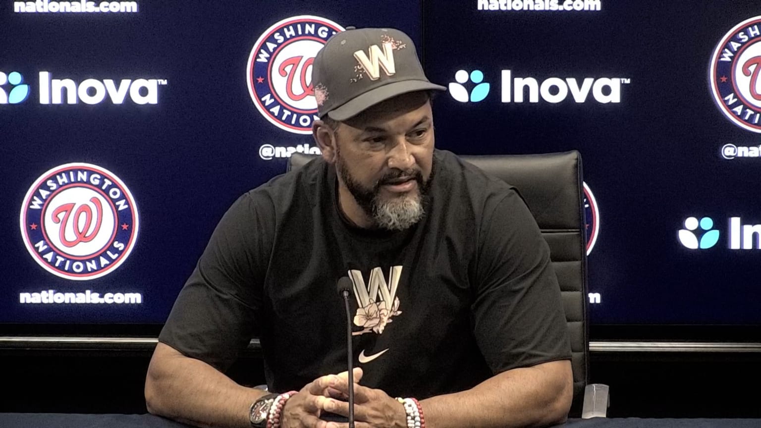 Dave Martinez on Stone Garrett's great game | 09/27/2024 | Washington ...