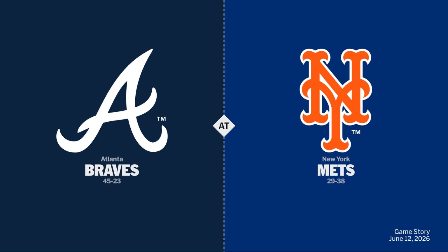 Braves at Mets - June 12, 2026: Title Slate | 06/11/2026 | MLB.com