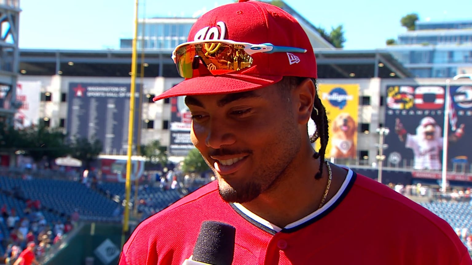 James Wood talks homering in Nationals' win | 31/05/2026 | Los ...