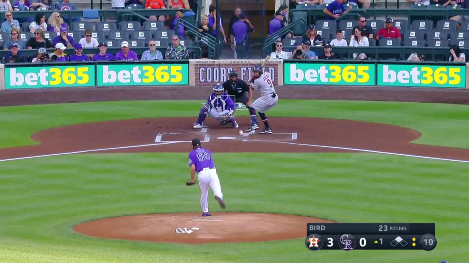 Corey Julks lines out to second baseman Harold Castro. | 07/18/2023 ...