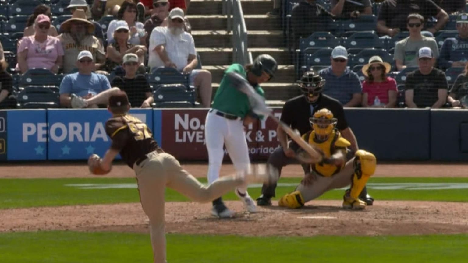 Tai Peete Pega El Hit Del Empate 23 03 2024 Los Mariners De Seattle