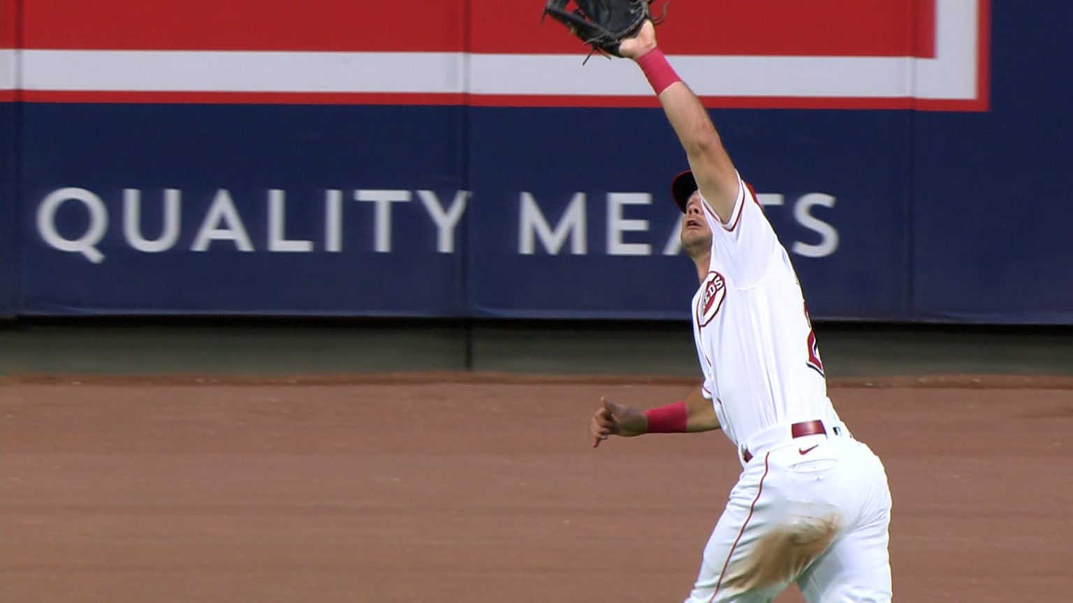 TJ Hopkins makes a running catch in the gap | 08/15/2023 | Cincinnati Reds