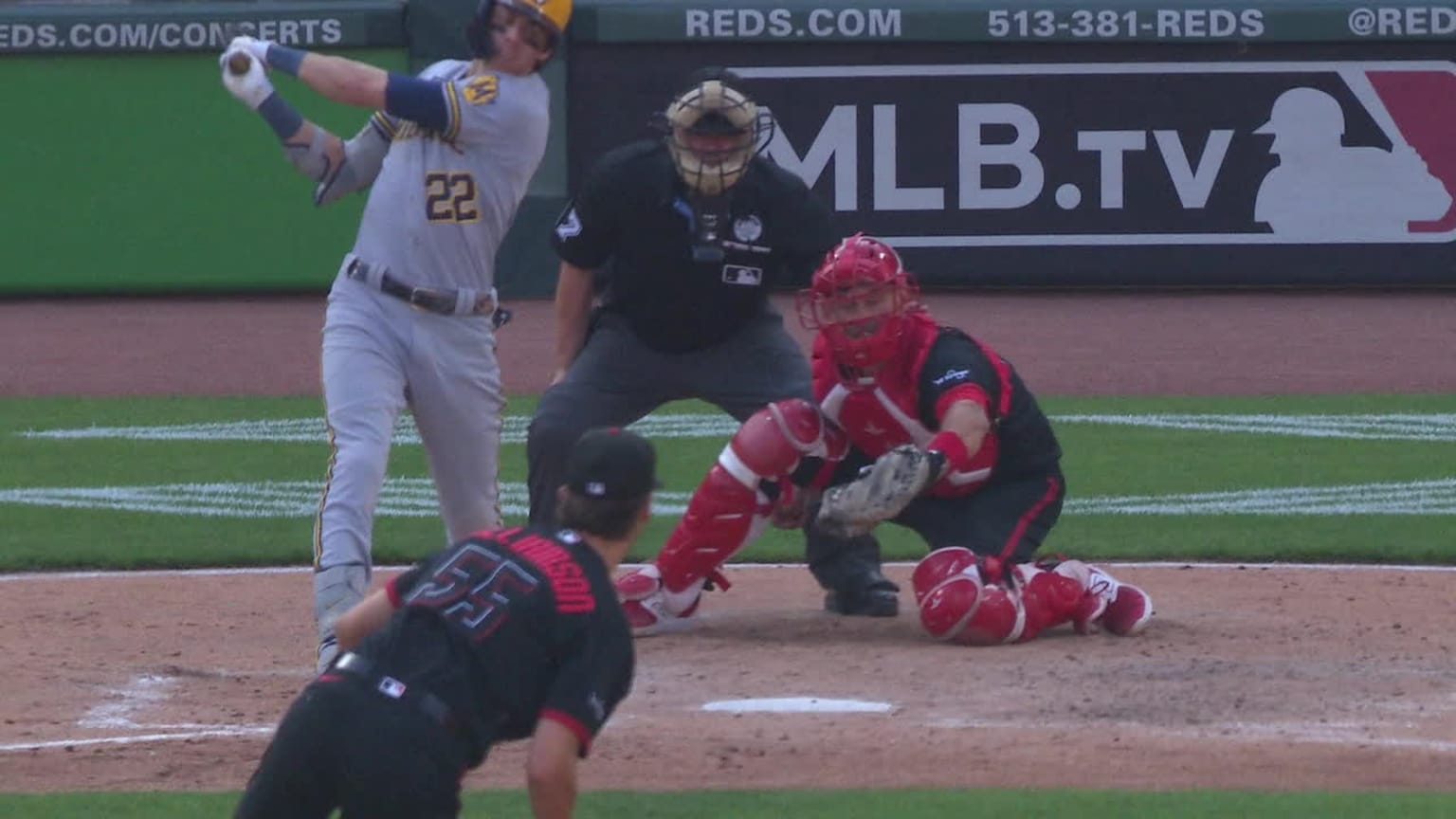 Brandon Williamson strikes out Christian Yelich | 06/02/2023 ...