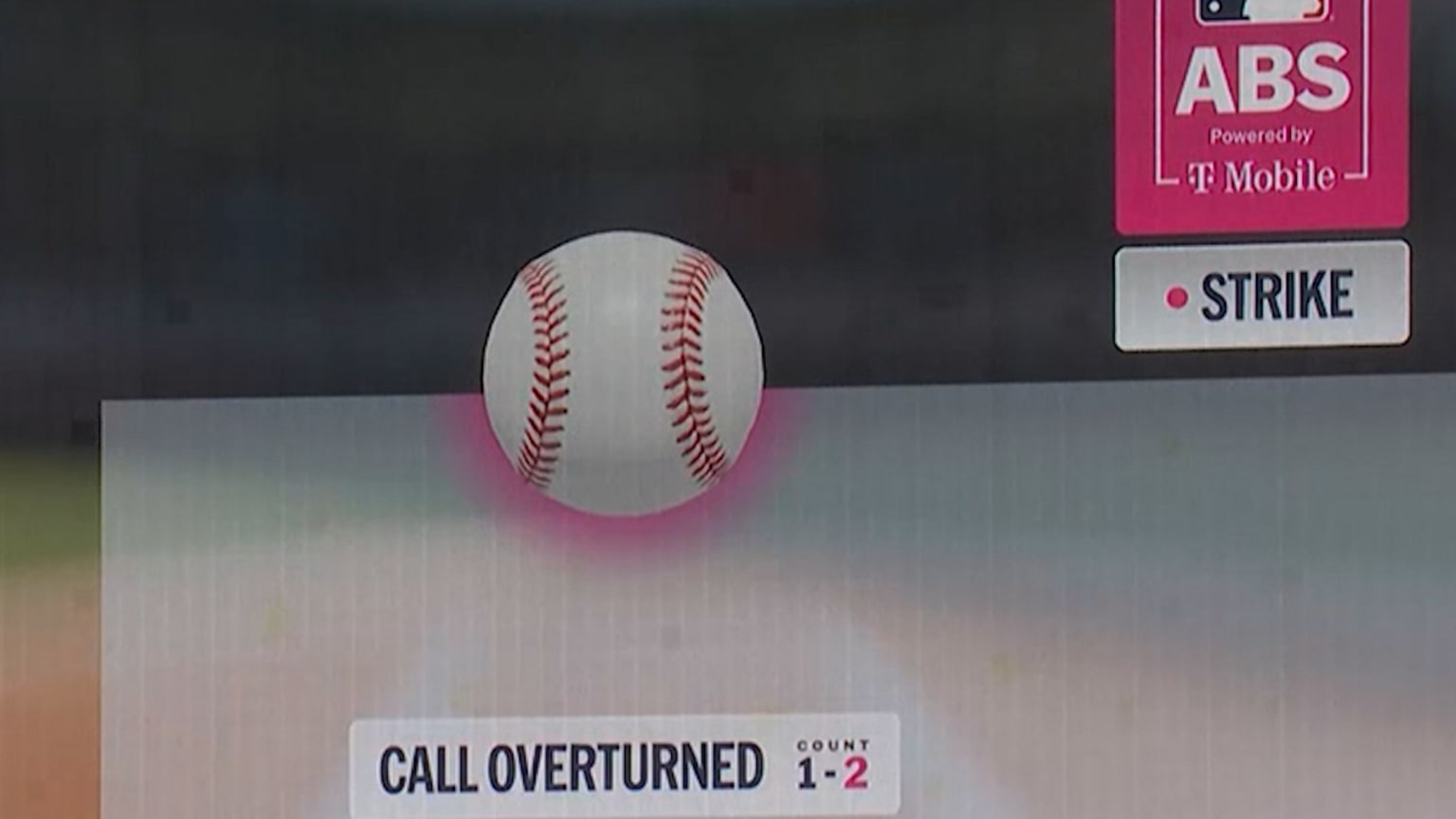 Ball 2 overturned to Strike 2 after ABS challenge | 05/24/2026 | Texas ...