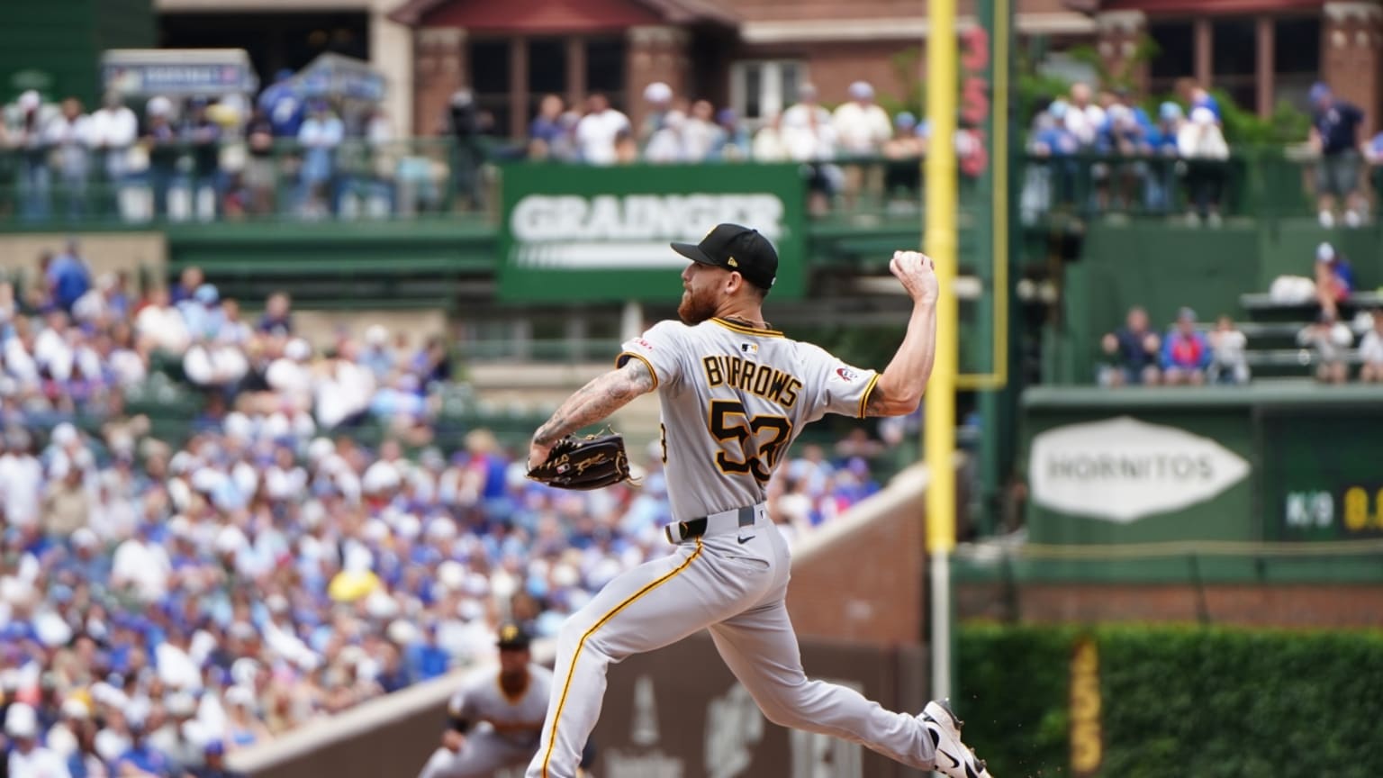Mike Burrows K's Ian Happ | 06/14/2025 | Pittsburgh Pirates