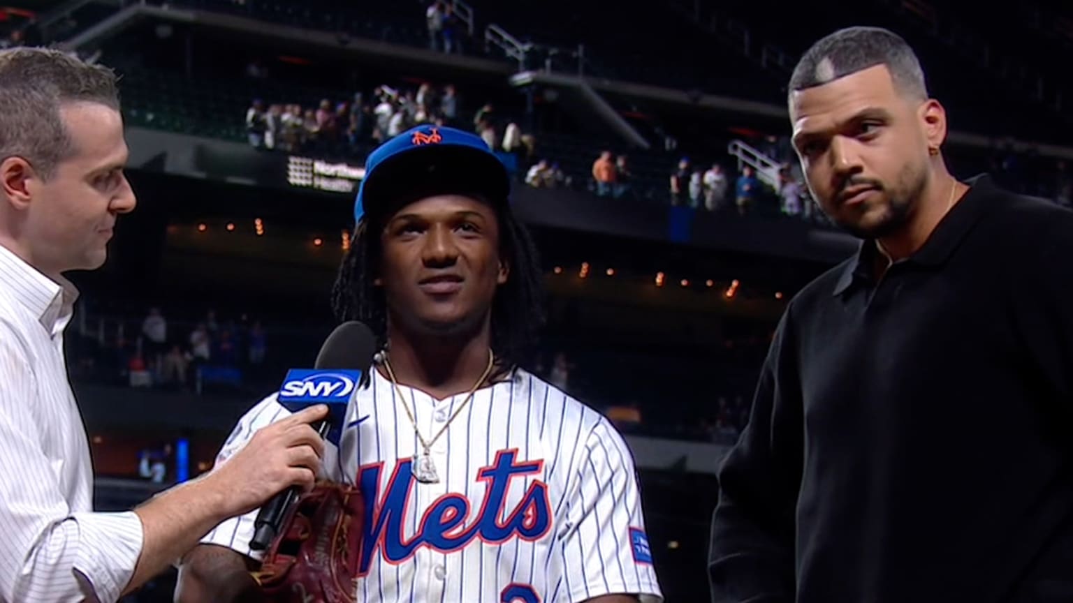 Luisangel Acuña discusses his first MLB double, homer | 09/17/2024 ...