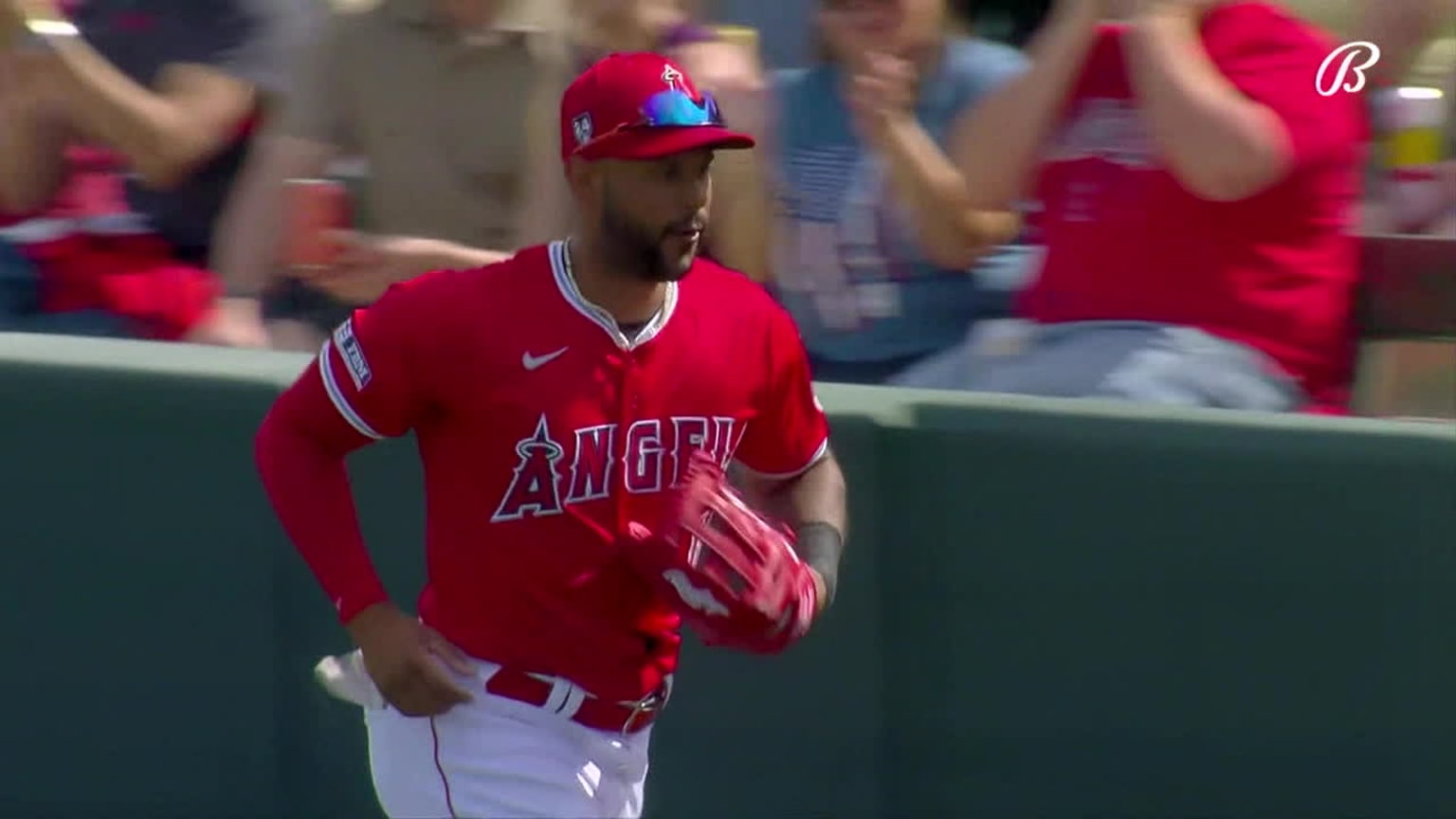 Aaron Hicks gets the out at home plate | 02/25/2024 | Los Angeles Angels