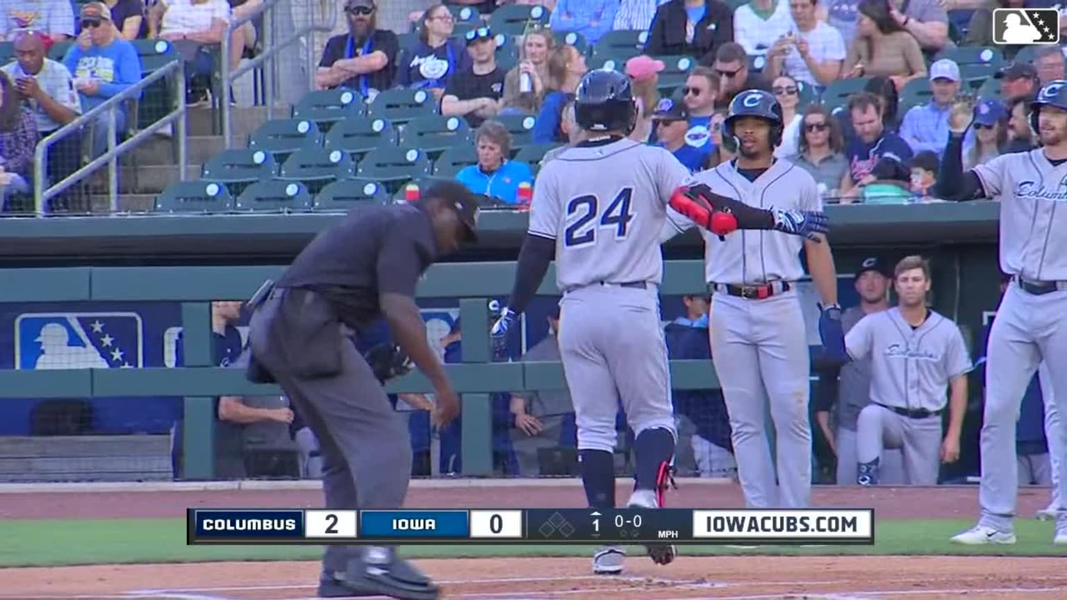 Juan Brito's two run homer | 05/11/2024 | Cleveland Guardians