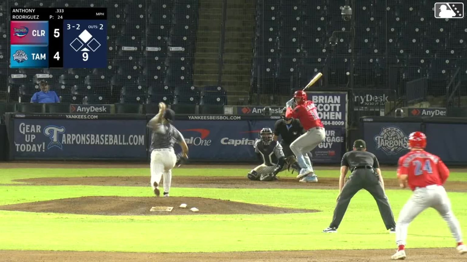 Keaton Anthony homers (2) on a fly ball to right field. Griffin ...