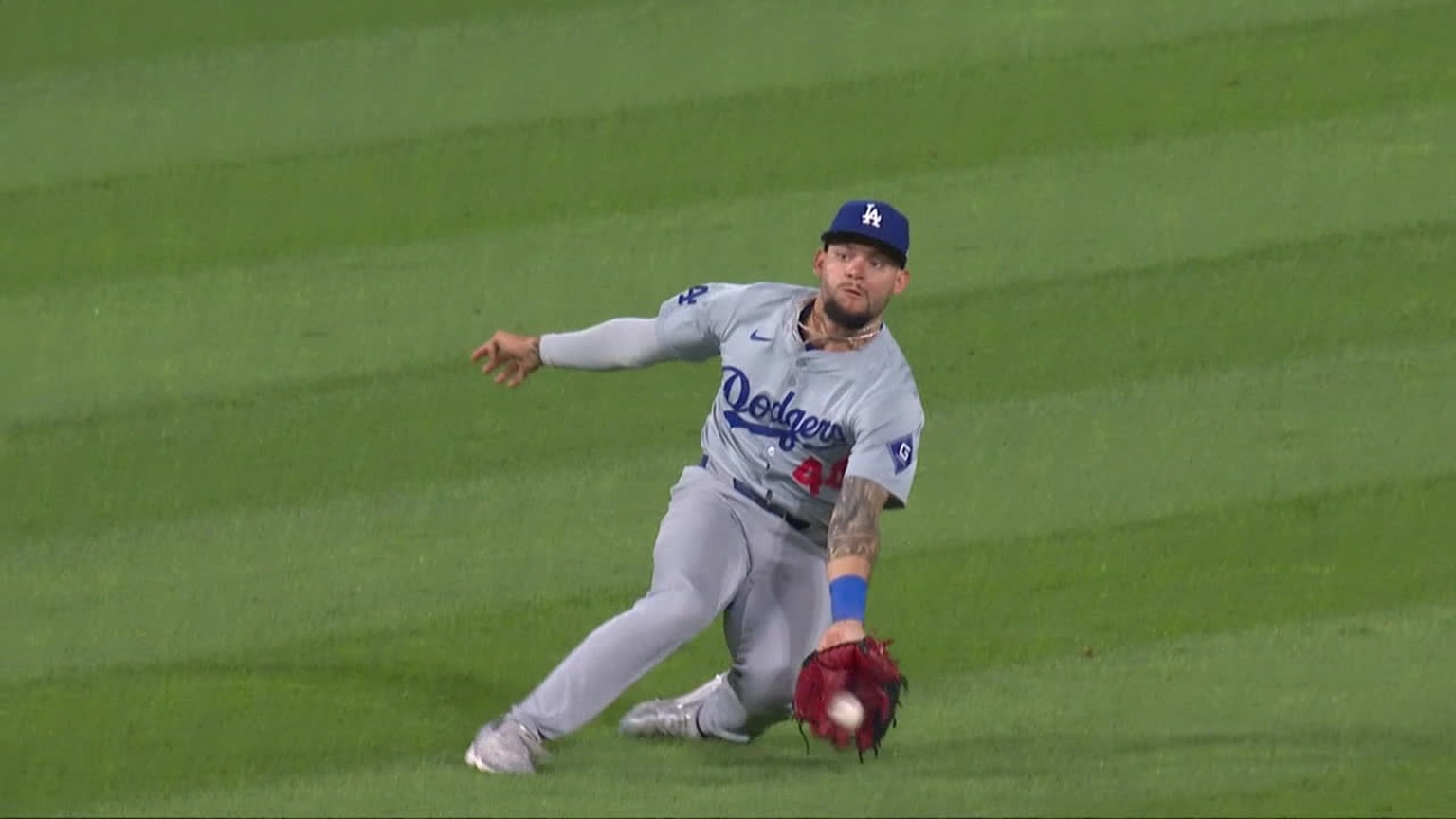 Andy Pages charges forward to make a great catch | 06/24/2024 | Los ...