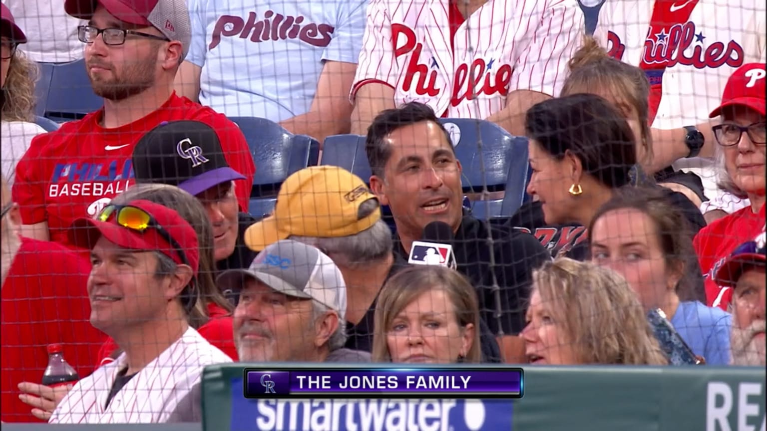 Nolan Jones' parents on Nolan's first game in Philly | 04/15/2024 | Colorado Rockies