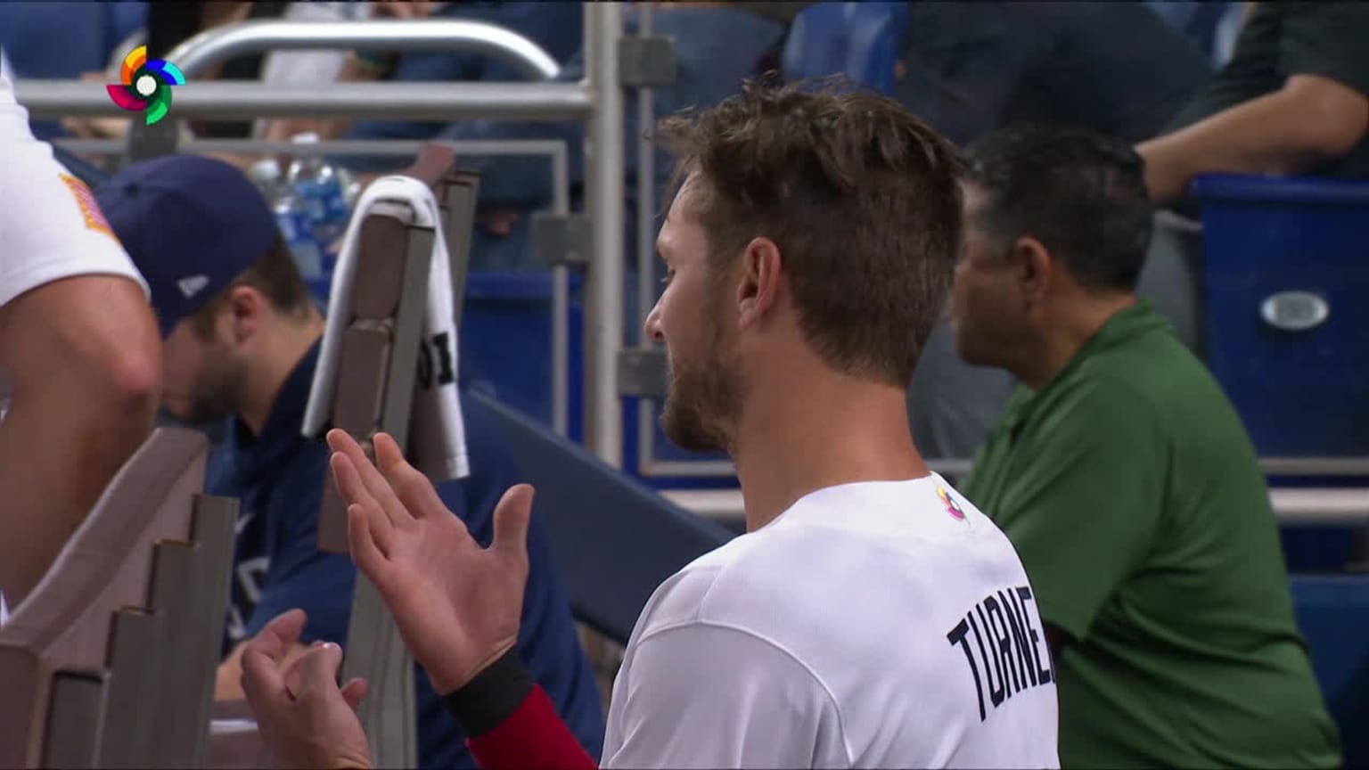 Trea Turner throws batting gloves away after homer | 03/19/2023 ...