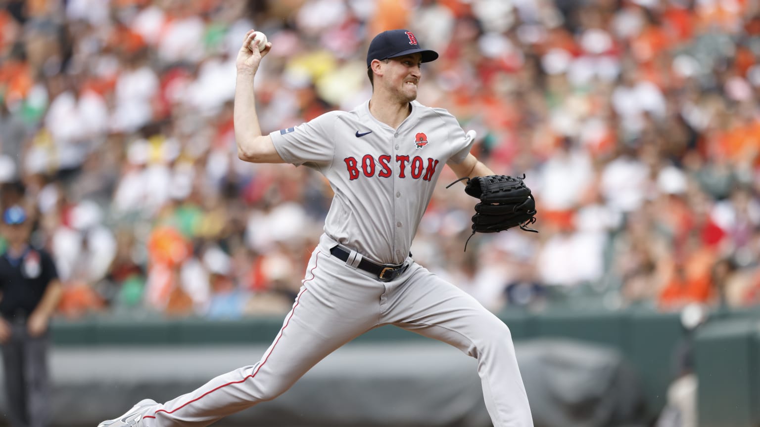 Cooper Criswell fans Cedric Mullins | 05/27/2024 | Boston Red Sox