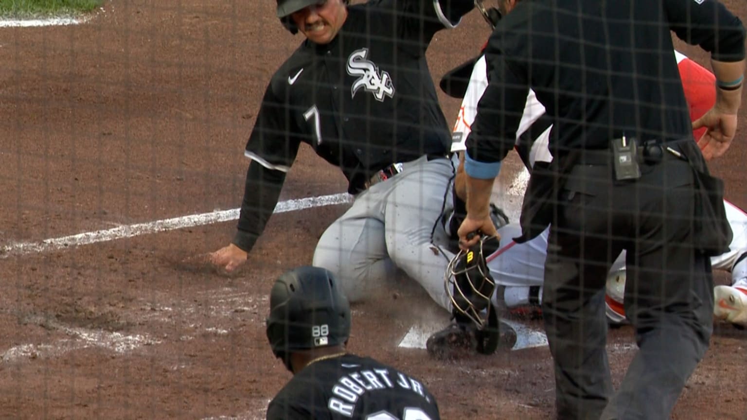 Dominic Fletcher is safe at home after a review | 08/20/2024 | Chicago ...