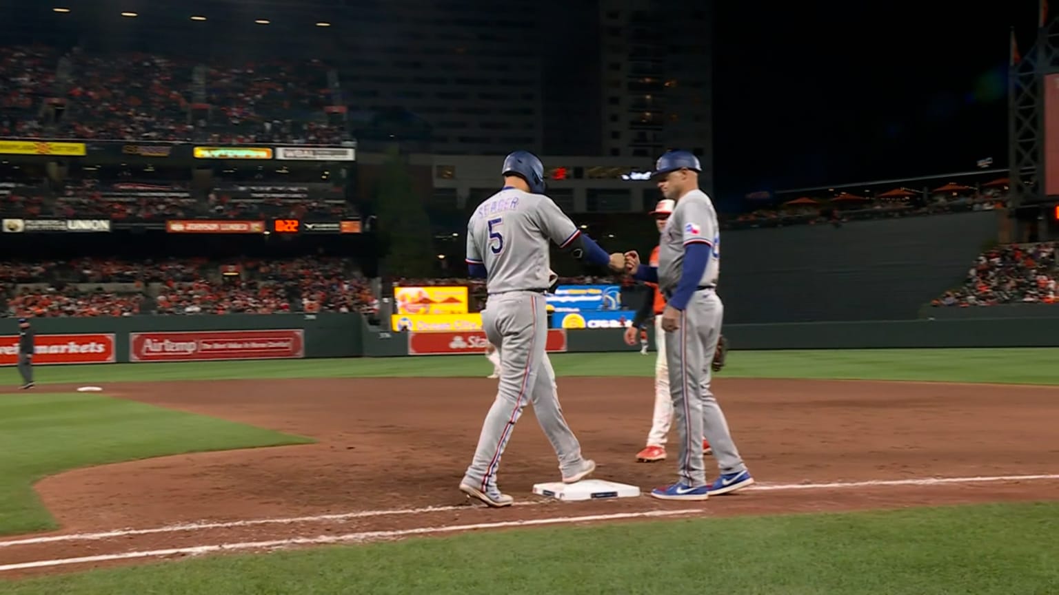 Corey Seager's fifth walk breaks postseason record | 10/08/2023 | Texas ...